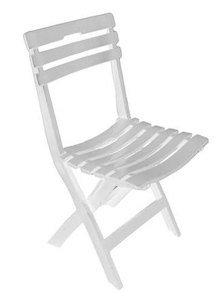 Gi&ograve;Style Klappstuhl Venere | Wei&szlig; | H 79 cm | Polypropylen | Made in Italy