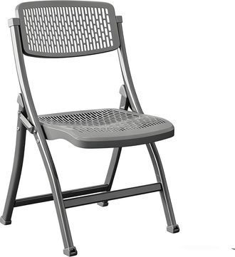 Generic Klappstuhl Camping Leicht Faltbar mit Lehne Hoher Belastbarkeit Klappst&uuml;hle Esszimmer mit Metallrahmen Keine Montage Erforderlich f&uuml;r G&auml;ste K&uuml;che B&uuml;ro