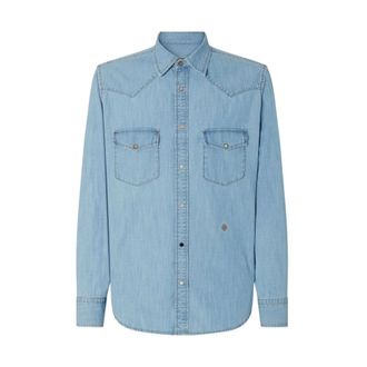 Jacob Cohen Premium Denim Western Shirt - - Shirts - Herren - Blau - XL