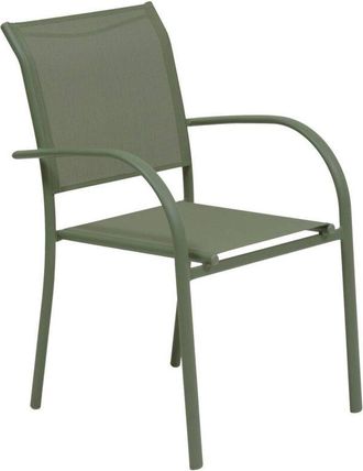 Hesperide Fauteuil de jardin Piazza empilable vert laurier - Hesp&eacute;ride