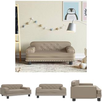 vidaXL The Living Store Kindersofa Cappuccino 70x45x30 cm Kunstleder - Baby- & Kleinkindm&ouml;bel - Braun