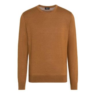 Ermenegildo Zegna Cashseta Leichte Strickware - - Knitwear - Herren - Braun - 3XL