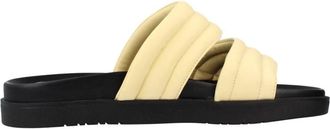 Yellow Riemchen Sandalen Slider - - Shoes - Damen - Gelb - 38 EU