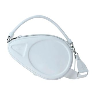 Lacoste unisex, Sacs, Blanc, Taille: ONE Size Runway Leather Racket Bag