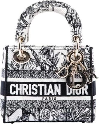 Dior Sac Mini Lady D-Lite Pre-owned - Femme - Pre-owned - Blanc - Taille: ONE Size