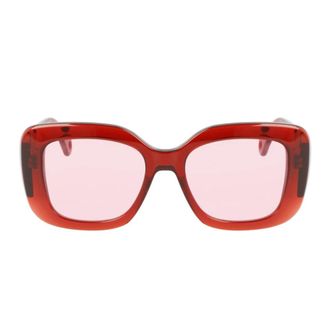 Lanvin Quadratische Acetat-Sonnenbrille - - Accessories - Damen - Rot - ONE SIZE