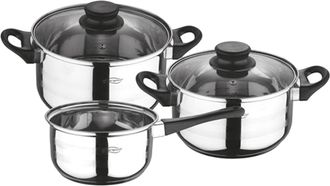 San Ignacio Q1875 - Topfset, 5-teilig, 27 cm, silberfarben