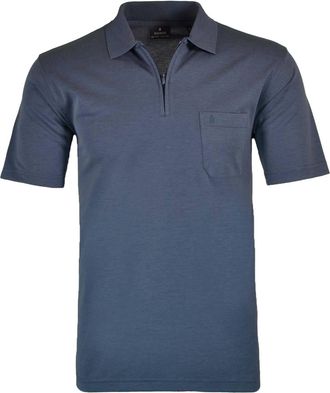 Ragman Herren RAGMAN Kurzarm Poloshirt, Azur, Gr. XXL