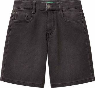Benetton Kinder und Jugendliche Bermuda 44lgc9048 Shorts, Schwarz, 130 cm