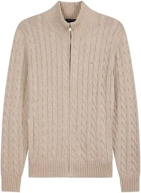 Eden Park Cardigan &agrave; mailles torsad&eacute;es en coton