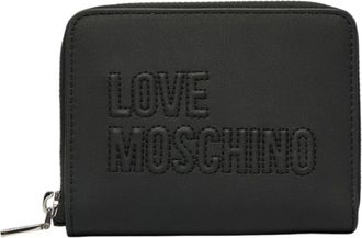Love Moschino Femme, Accessoires, Noir, Taille: ONE Size Zip Wallet