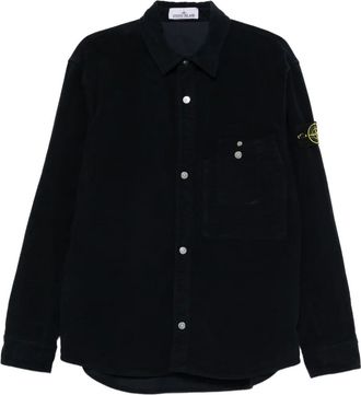 Stone Island Hemd mit Brusttasche - Blau