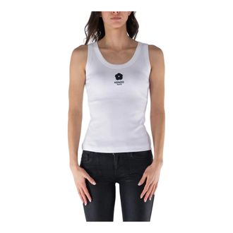 Kenzo Femme, Tops, Blanc, Taille: 38 FR D&eacute;bardeur Boke Flower 2.0 Brod&eacute;