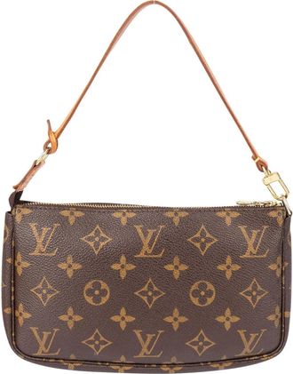 Louis Vuitton Crossbody Bags - Louis Vuitton Canvas Monogram Pochette Accessoire - Gr. unisize - in Braun - für Damen