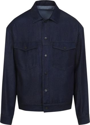 Giorgio Armani buttoned pocket jacket - Bleu