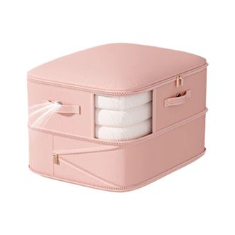 Generico Vakuum-Aufbewahrungsbeutel: 2-lagiger Kompressions-Organizer, platzsparend, mit Rei&szlig;verschluss, f&uuml;r Kleidung, Steppdecke, Bettdecke, Kissen, Matratze,