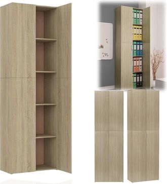 Generic Kangmusi B&uml;&sup1;roschrank Sonoma-Eiche 60x32x190 cm Holzwerkstoff, kangmusi800300