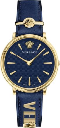 Versace V Circle 38 mm - - Accessories - Damen - Blau - ONE SIZE