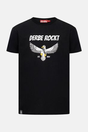 Derbe Derbe T-Shirt Rockm&ouml;we Herren Schwarz GOTS Organic