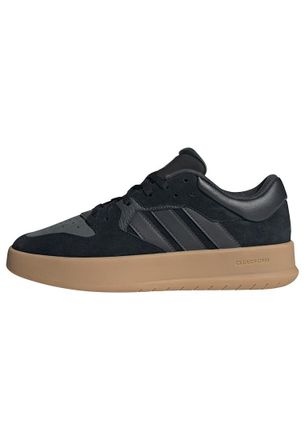 adidas Court 24 Leder Turnschuhe schwarz