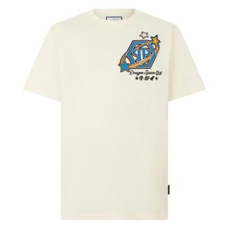 Philipp Plein Homme, Tops, Beige, Taille: 4XL T-Chemises