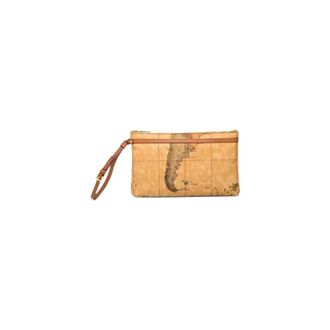 Alviero Martini 1A Classe Pochette Geo Classic avec dragonne - Femme - Sacs - Beige - Taille: ONE Size