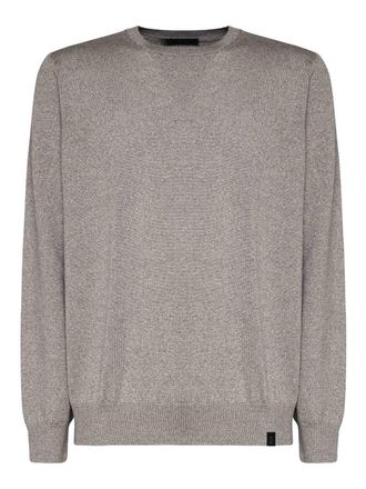 Fay Pull Col Rond - Gris