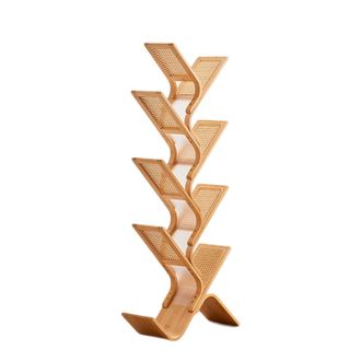 Generic Baum-B&uuml;cherregal, kreatives gebogenes vertikales B&uuml;cherregal, B&uuml;cherregal, platzsparend, geeignet for die Aufbewahrung von B&uuml;chern, CDs und Zeitschrif