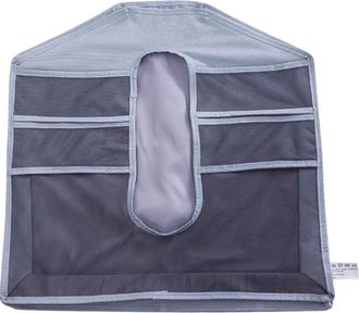 Hemobllo Aufbewahrungsbeutel aus Oxford Stoff H&auml;ngend Unterw&auml;sche Organizer mit Mehreren F&auml;chern Grauer Kleiderschrank Aufbewahrungsbeutel f&uuml;r BHS und Socken S