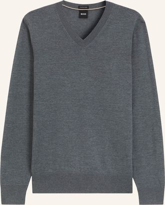 HUGO BOSS Pullover H-Melba Regular Fit grau