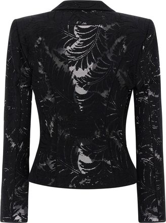 Balmain Lace Blazer - Black