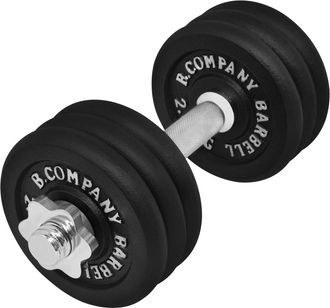 Bad Company Guss Kurzhantel-Set 17,5Kg (1 x Kurzhantelstange 35cm und 6x2,5Kg Hantelscheiben) Hantelset Hanteln Gewichte