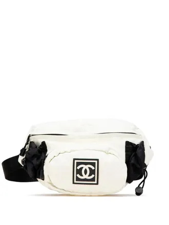 Chanel sac banane Sports Line en nylon (2003-2004) - Noir