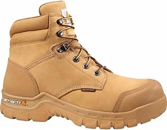 Carhartt Work in Progress Mens 6 Rugged Flex Waterproof Breathable Composite Toe Leather Work Boot CMF6356, Wheat, 11.5 W US