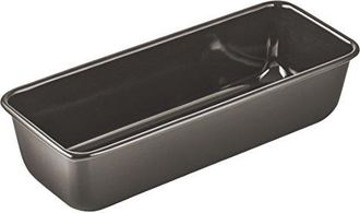 Dr. Oetker Kastenform 30 cm EXCLUSIVE, Kuchenform für saftige Kuchen und deftige Brote, Brotbackform mit Emaille-Versiegelung (Farbe: Grau-Braun/Crème), Menge: 1