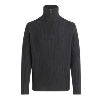 Belstaff Schwarzer Quarter Zip Pullover - - Knitwear - Herren - Schwarzk - L