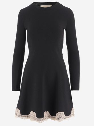 Valentino Womens Dress Viscose Blend Black