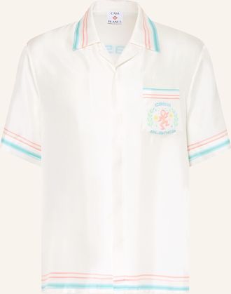 Casablanca Resorthemd Dance Joy Comfort Fit Aus Seide weiss