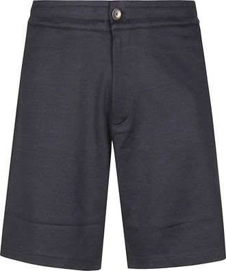 Herno Homme, Shorts, Bleu, Taille: M Cotton Knit Shorts