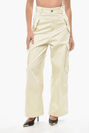 Bottega Veneta Cargohose aus Baumwollmischung mit Kordelzug am Saum Bottega Veneta