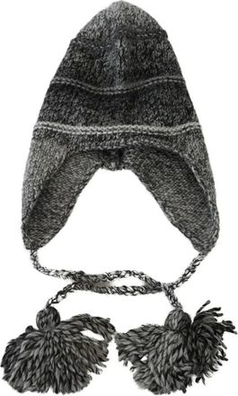 Dolce & Gabbana Bonnet en tricot chaud doubl&eacute; polaire avec cache-oreilles - Homme - Accessoires - Gris - Taille: ONE Size