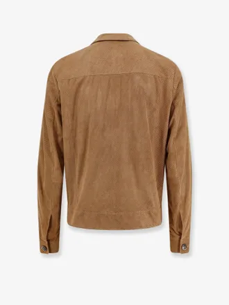 HUGO BOSS Mens Jacket Merfo Beige Suede
