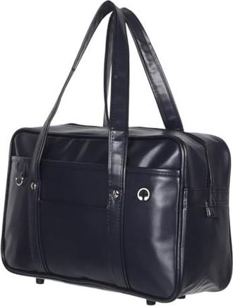 Angoily Sac Bandoulière Imperméable PU pour Ordinateur Portable Capacité Unisexe et Résistant pour École et Déplacements avec Trou pour Écouteurs