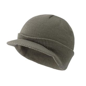 Generic Bonnet dhiver avec visi&egrave;re et cache-oreilles pour homme - Bonnet en polaire et &eacute;charpe - Noir, gris, S