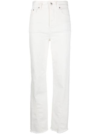 Lanvin jean torsadé à coupe droite - Blanc