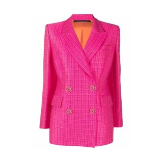 Antonino Valenti Fuchsia Rosa Jacquard Blazer - - Jackets - Damen - Rosa - L