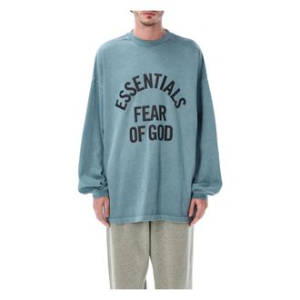Fear of God Campus 90s Long Sleeve Tee - - Tops - Herren - Blau - M