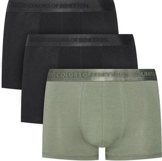 Benetton United Colors Of Benetton Boxershorts-Set 3OP82X01E Schwarz