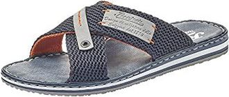 Rieker Homme Frühjahr/Sommer 21539 Mules, Bleu Marine Grigio 14, 46 EU