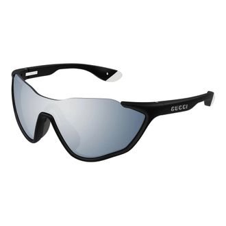 Gucci Maskenf&ouml;rmige Sonnenbrille - - Accessories - Herren - Schwarzk - ONE SIZE